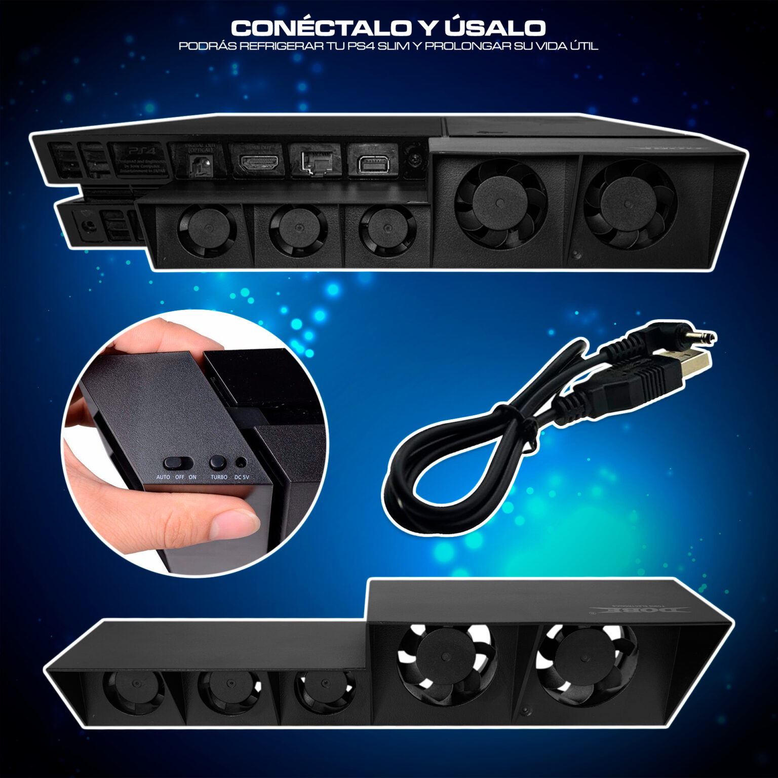 Cooler Para Playstation 4 Fat Ventilador Ps4 Fat - RAC STORE