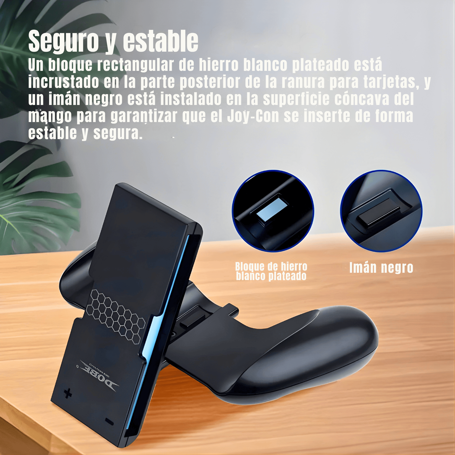 Grip Ergonómico Negro Para Joy Con Nintendo Switch 2 – Agarre Confort Mejorado - RAC STORE